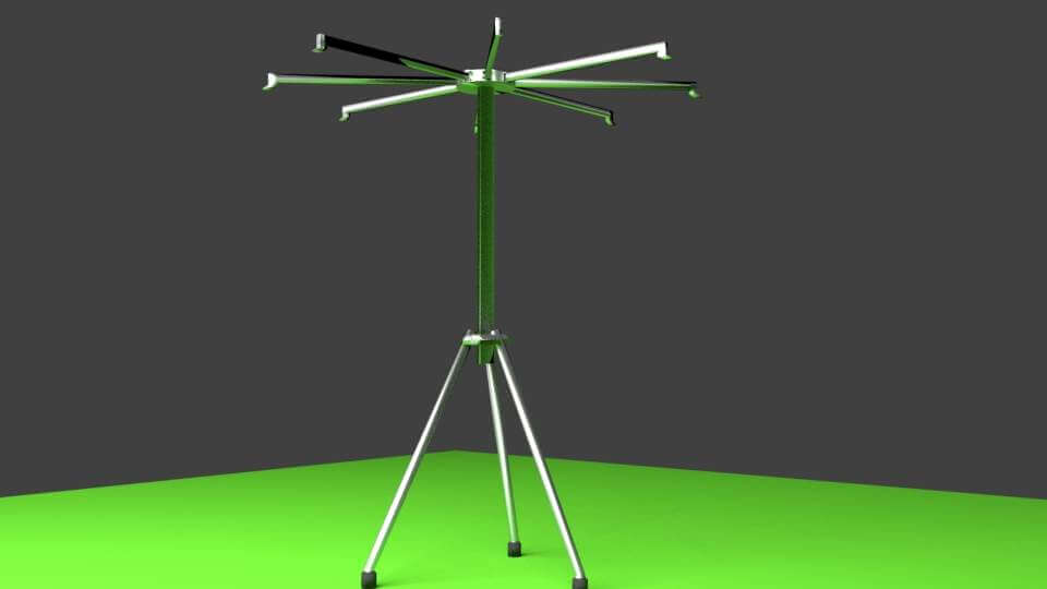 Round Drying Rack - 3D Model by faraharis