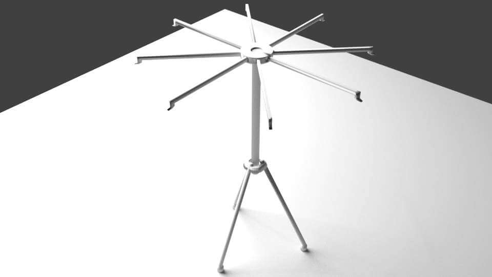Round Drying Rack - 3D Model by faraharis