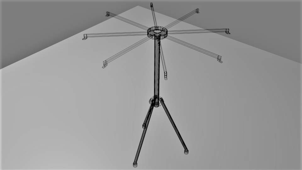Round Drying Rack - 3D Model by faraharis