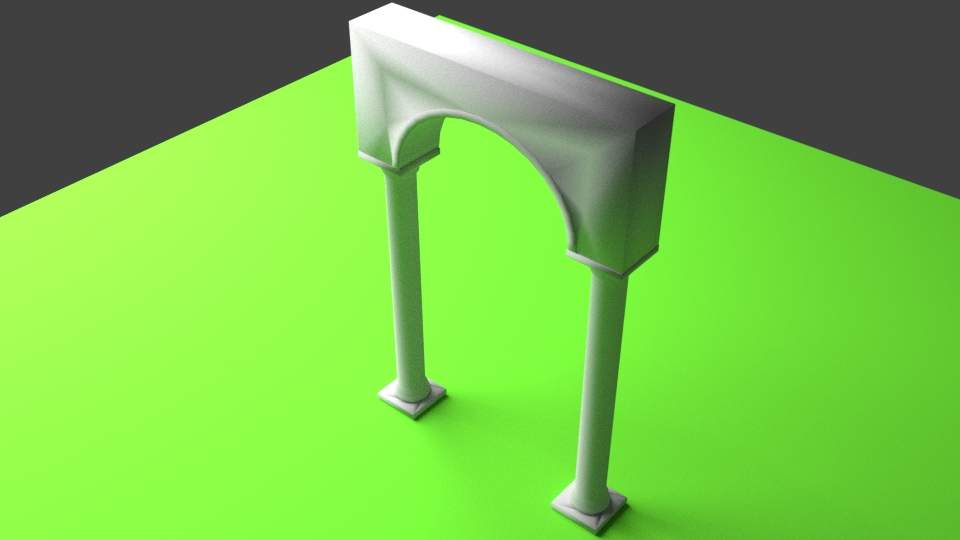 Round Gateway - 3D Model by faraharis