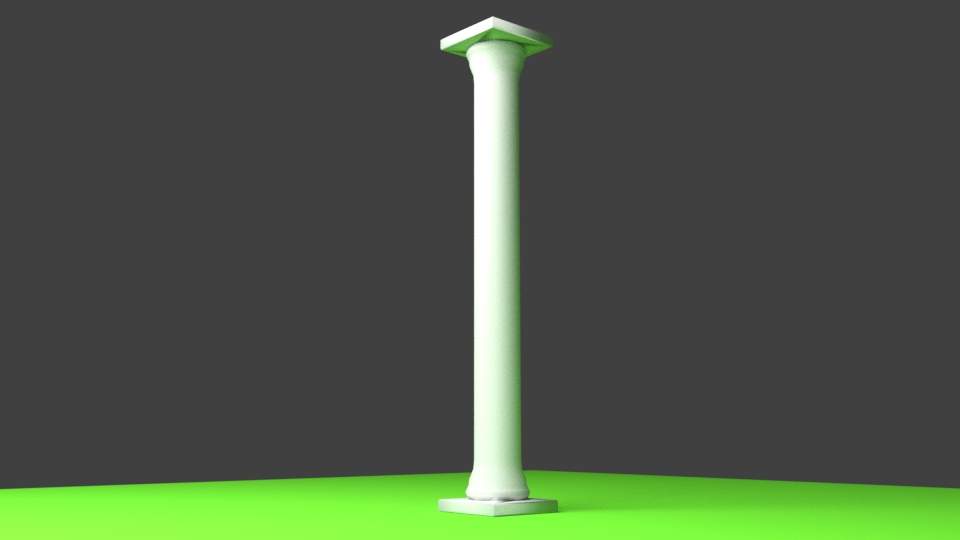 Round Pillar 1 - 3D Model by faraharis