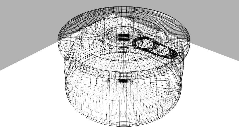 Short Cylinder Can - 3D Model by faraharis