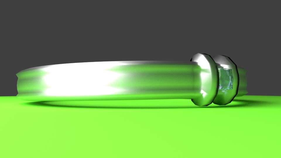 Silver Ring 10 - 3D Model by faraharis
