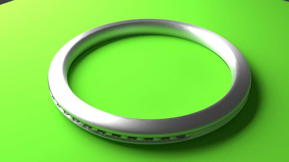 Silver Ring 4 - 3D Model by faraharis