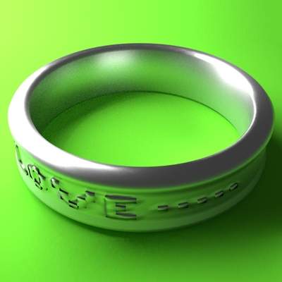 Silver Ring 7 - 3D Model by faraharis