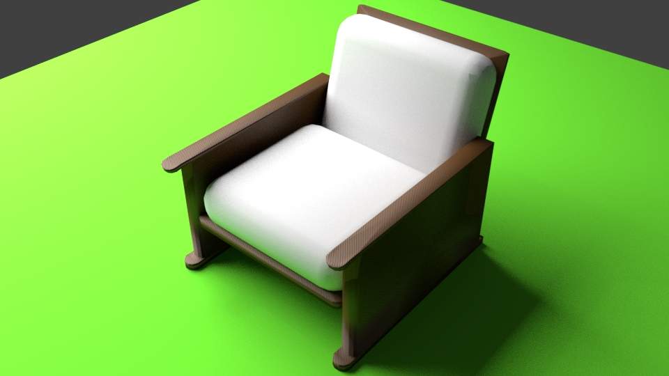 Single Seater Sofa 4 - 3D Model by faraharis