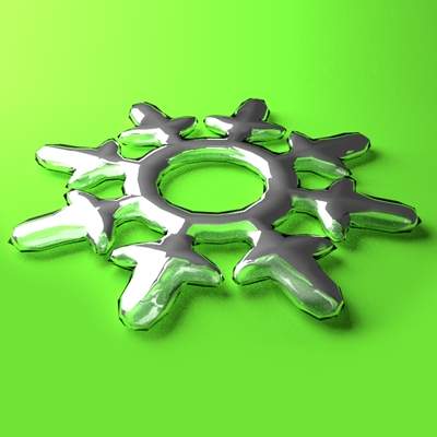 Snowflake 10 - 3D Model by faraharis