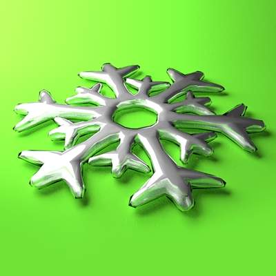 Snowflake 2 - 3D Model by faraharis