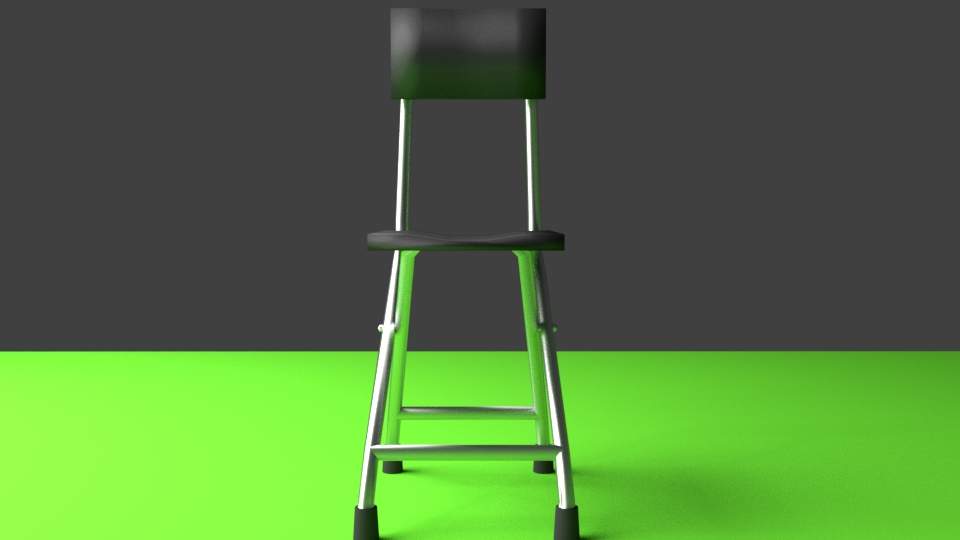 Square Folding Chair - 3D Model by faraharis