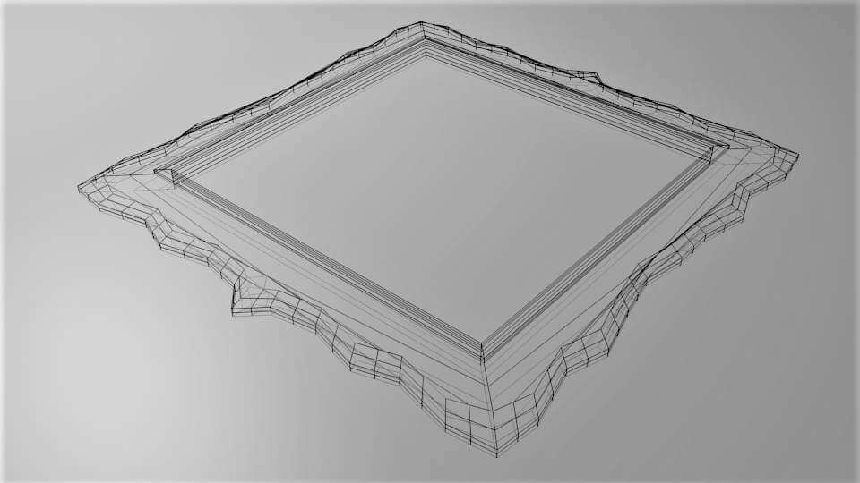 Square Picture Frame - 3D Model by faraharis