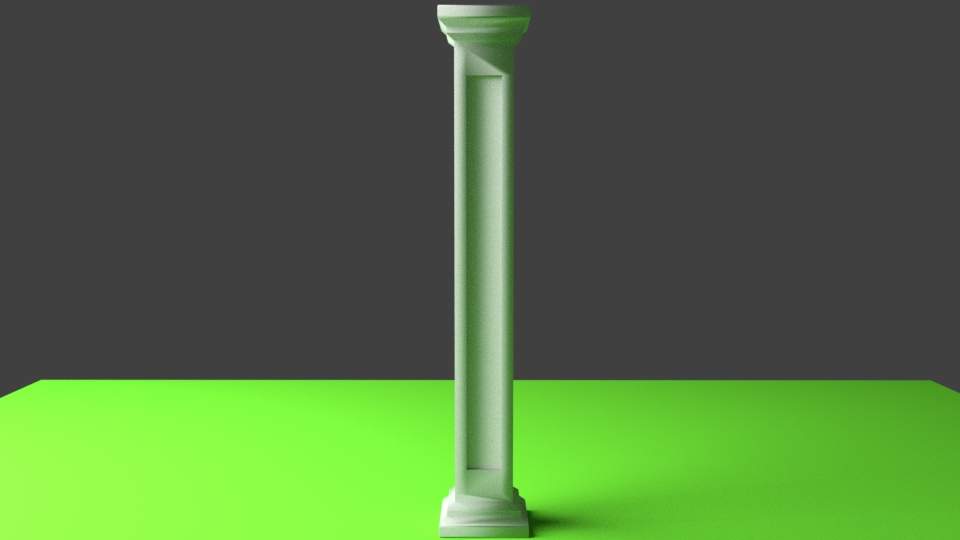 Square Pillar 2 - 3D Model by faraharis