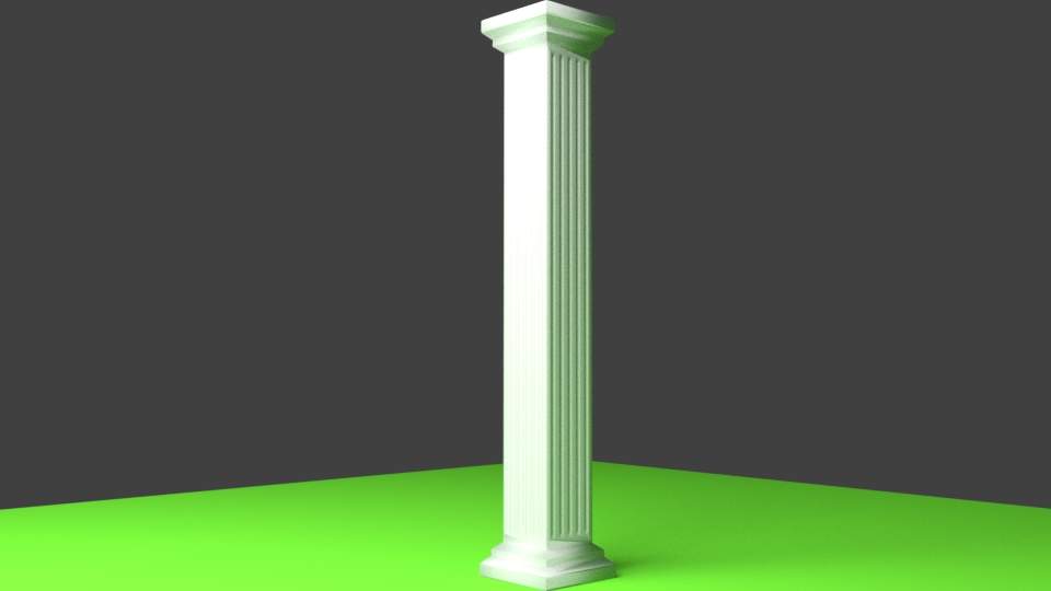 Square Pillar 3 - 3D Model by faraharis