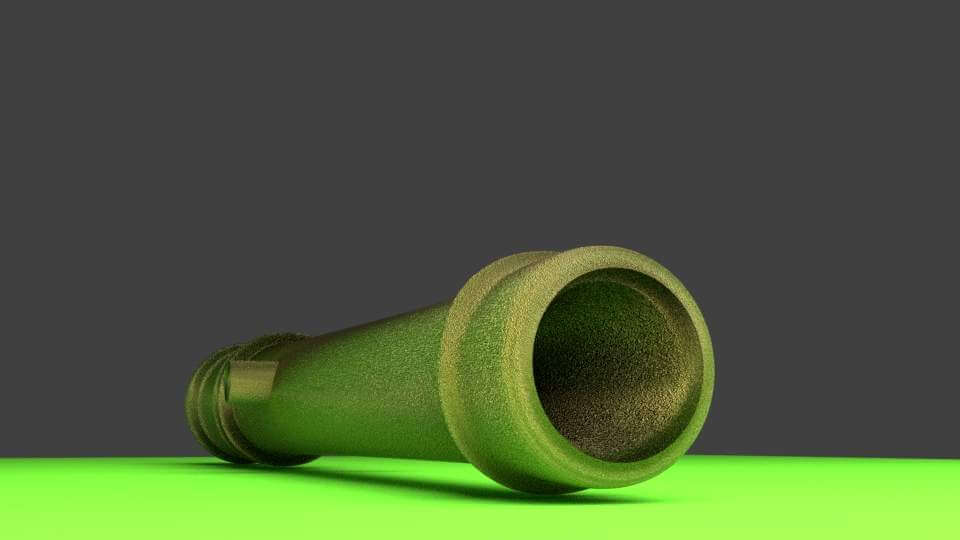 Straight Cannon - 3D Model by faraharis