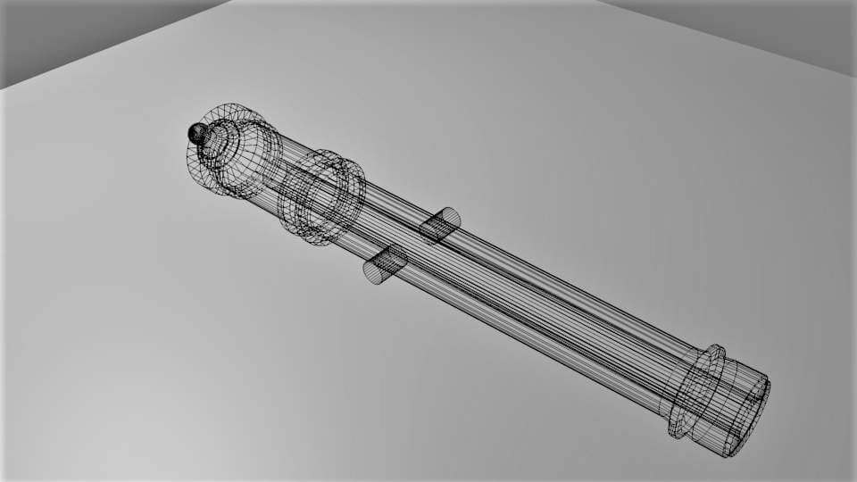 Straight Cannon - 3D Model by faraharis