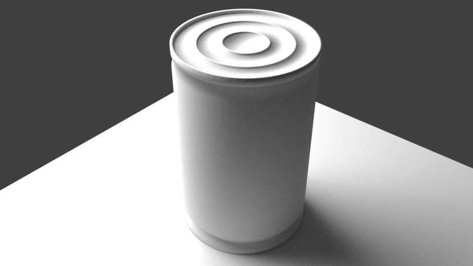 Tall Cylinder Can - 3D Model by faraharis