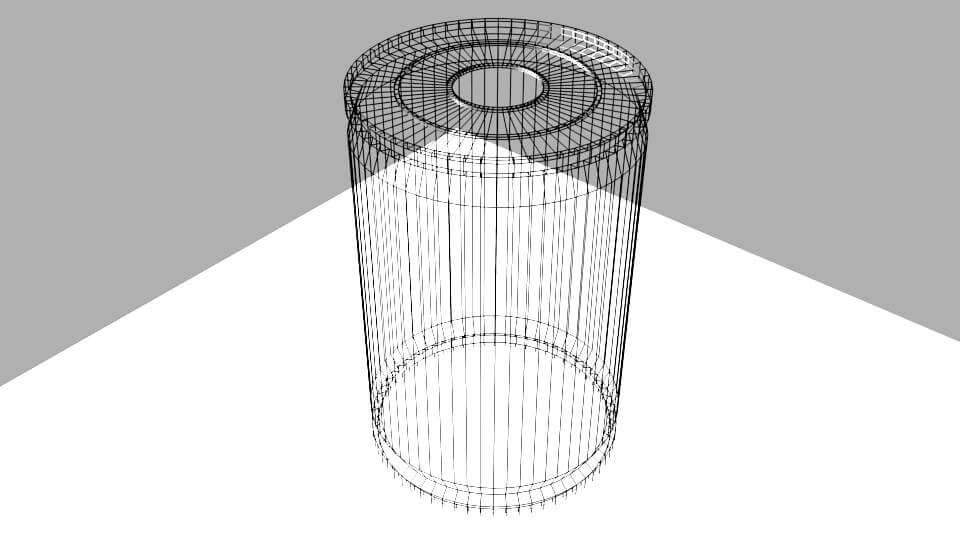 Tall Cylinder Can - 3D Model by faraharis