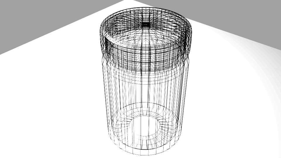 Tall Jar - 3D Model by faraharis