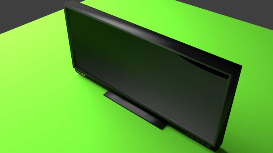 Television Monitor 50 inch - 3D Model by faraharis