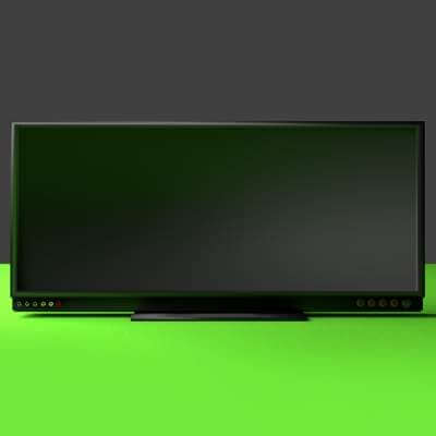 Television Monitor 50 inch - 3D Model by faraharis