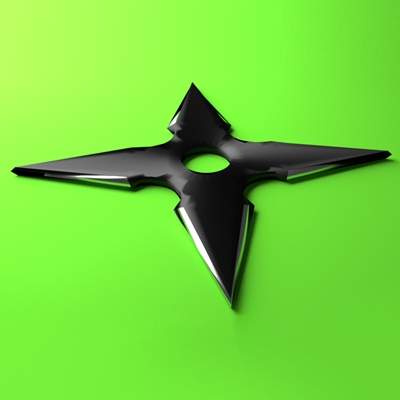 Throwing Star 4 - 3D Model by faraharis