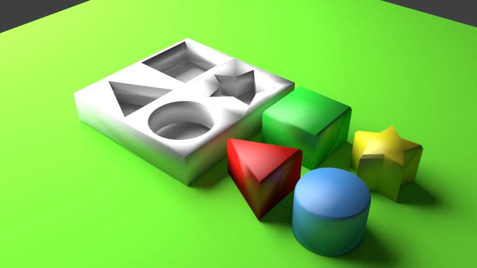 Toddler Toy - Match Block 3D Model by faraharis