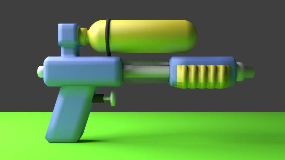 Toy Watergun 4 - 3D Model by faraharis