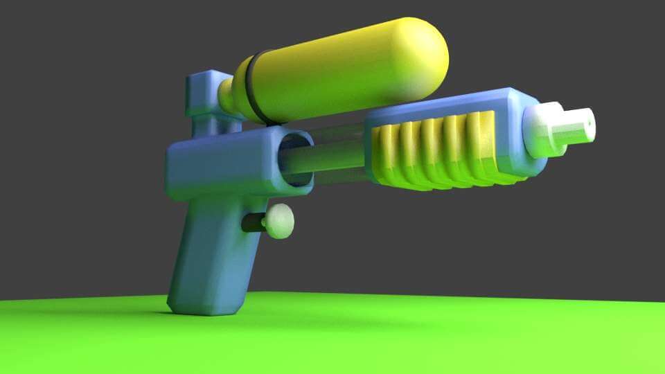 Toy Watergun 4 - 3D Model by faraharis