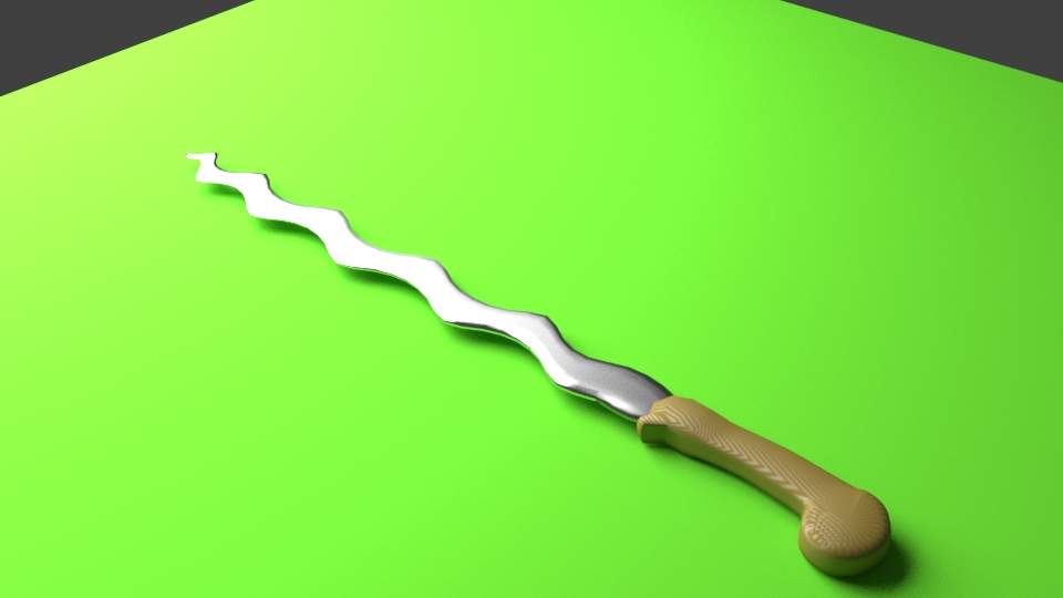 Wavy Sword 1 - 3D Model by faraharis