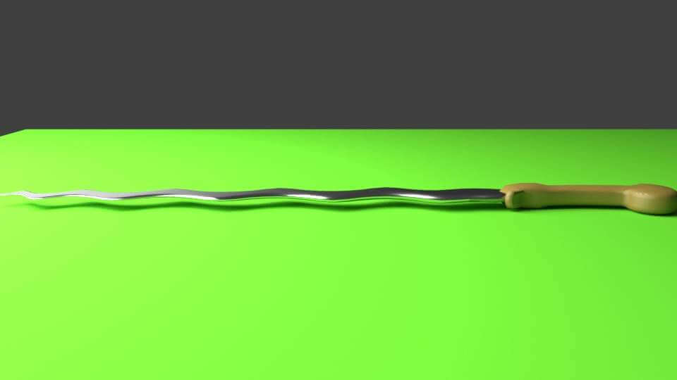 Wavy Sword 1 - 3D Model by faraharis