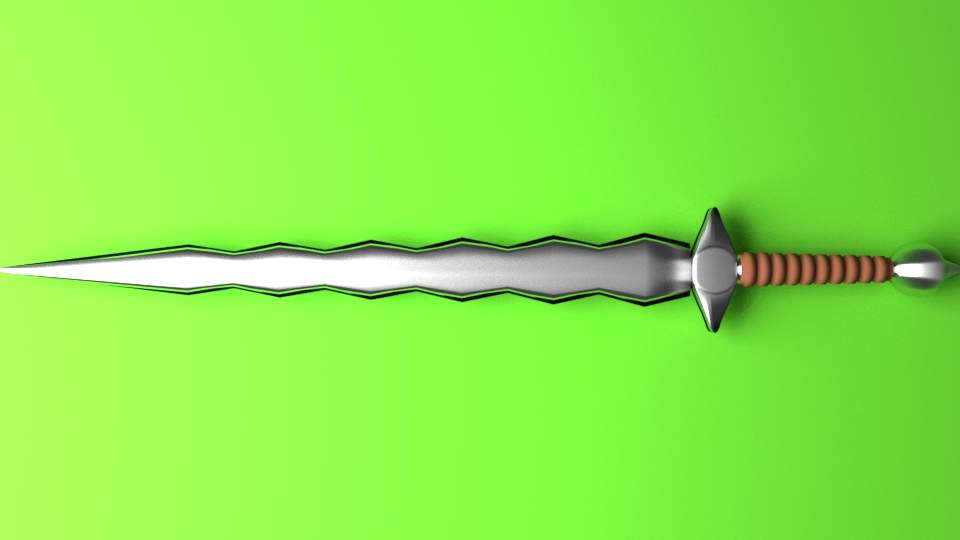 Wavy Sword 3 - 3D Model by faraharis