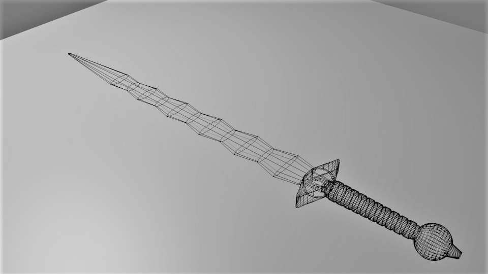 Wavy Sword 3 - 3D Model by faraharis