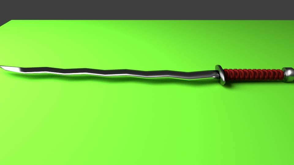 Wavy Sword 4 - 3D Model by faraharis