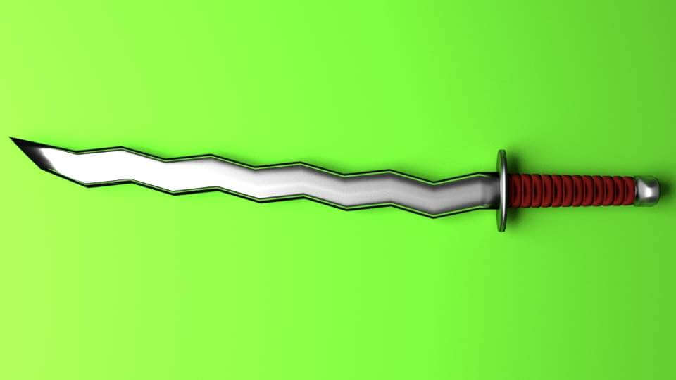 Wavy Sword 4 - 3D Model by faraharis