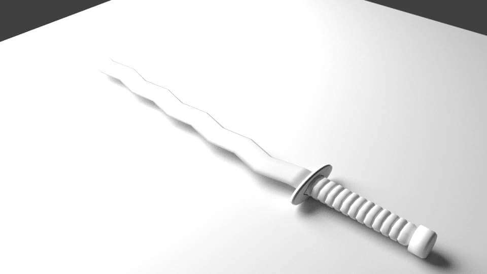 Wavy Sword 4 - 3D Model by faraharis