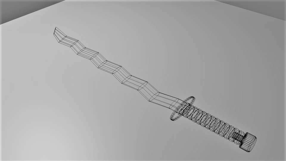 Wavy Sword 4 - 3D Model by faraharis