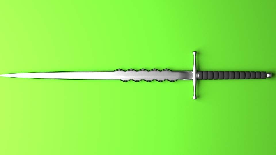 Wavy Sword 5 - 3D Model by faraharis