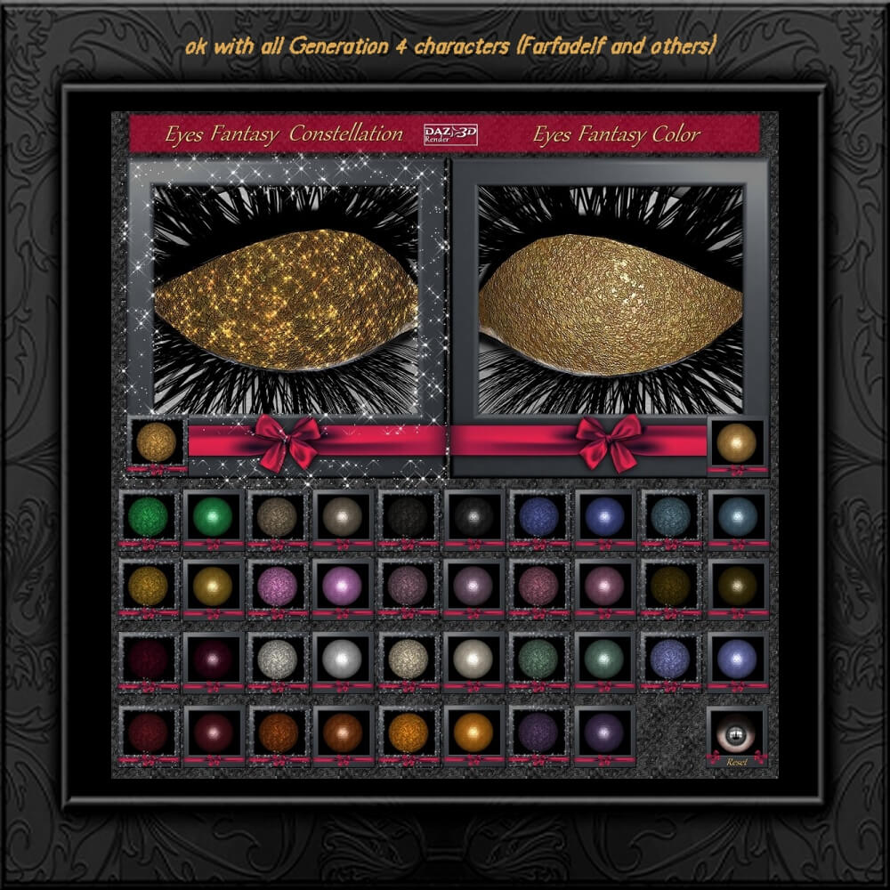 FFe-Constellation Eyes Real (V4-G4-S4-A4-M4-H4-F4-K4) 3D Material or ...