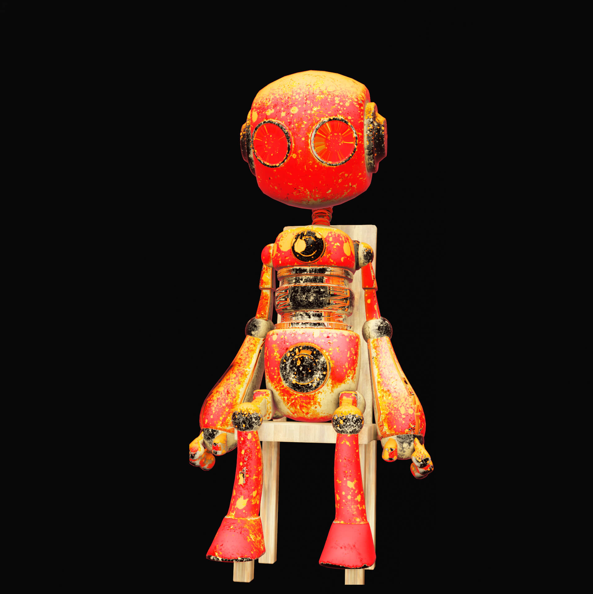 Reron Red Robot - 3D Model by fasf1254y5hy