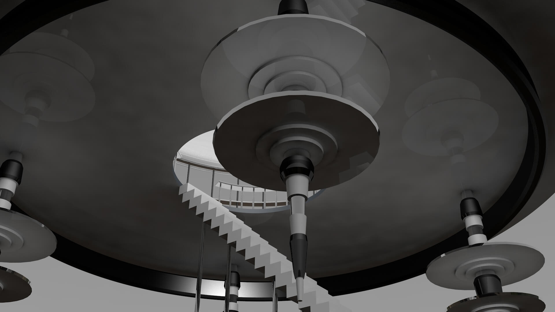 Sci-Fi Observation Deck 3D Model by FatGandalf