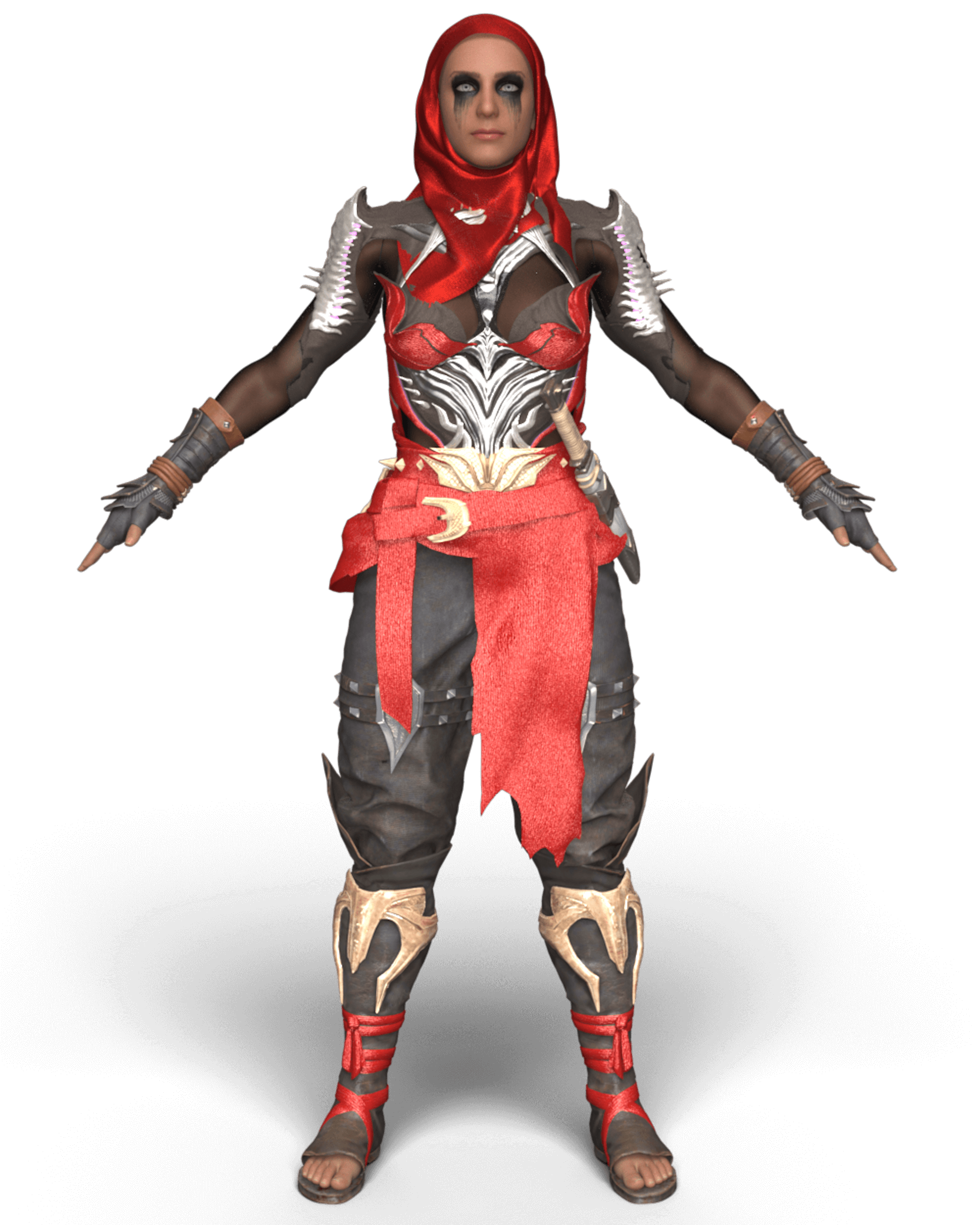 Aina Reiko 3D Render, Digital Art by FatinChibi