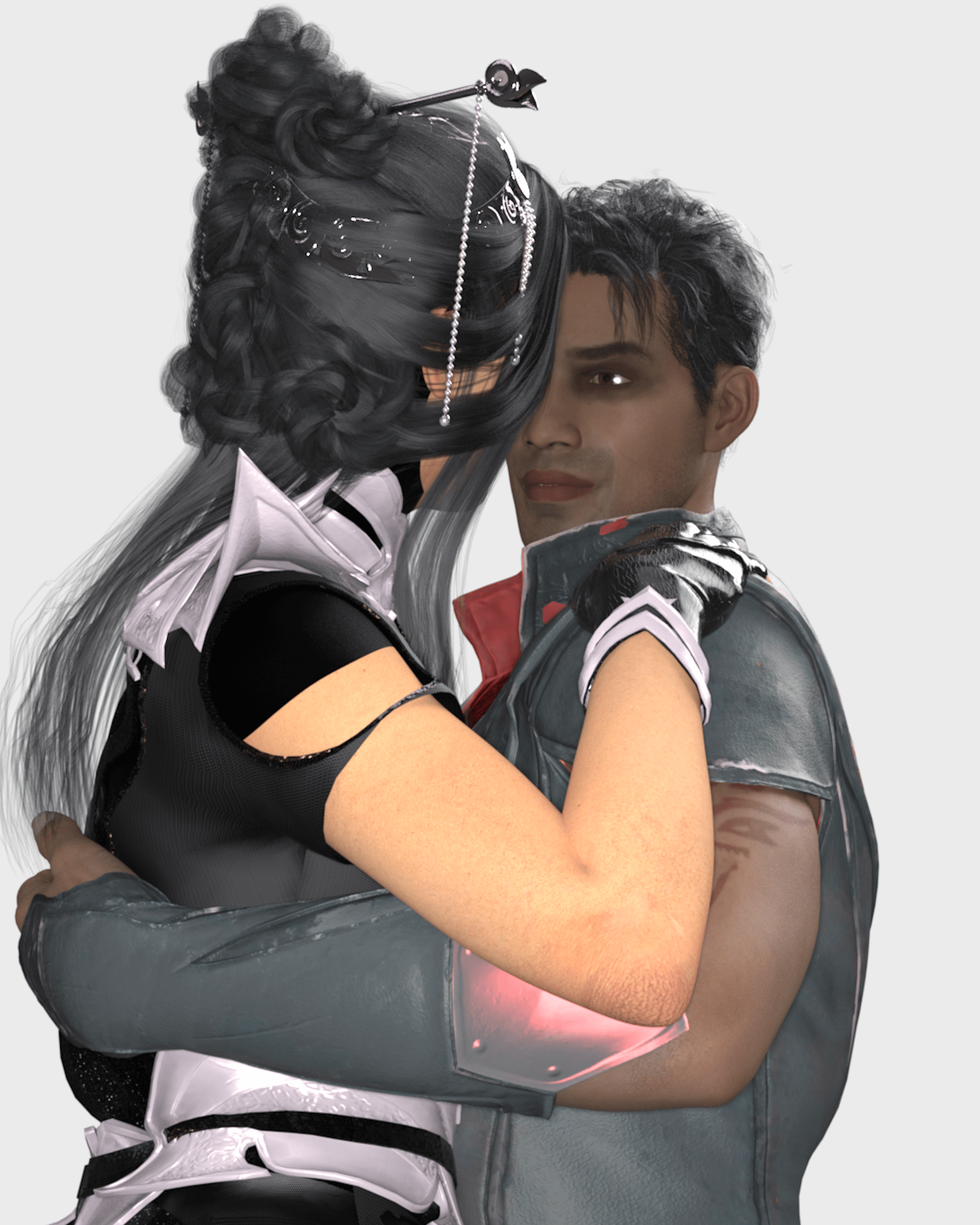 Dancing With A Diablo 3D Render, Digital Art by FatinChibi