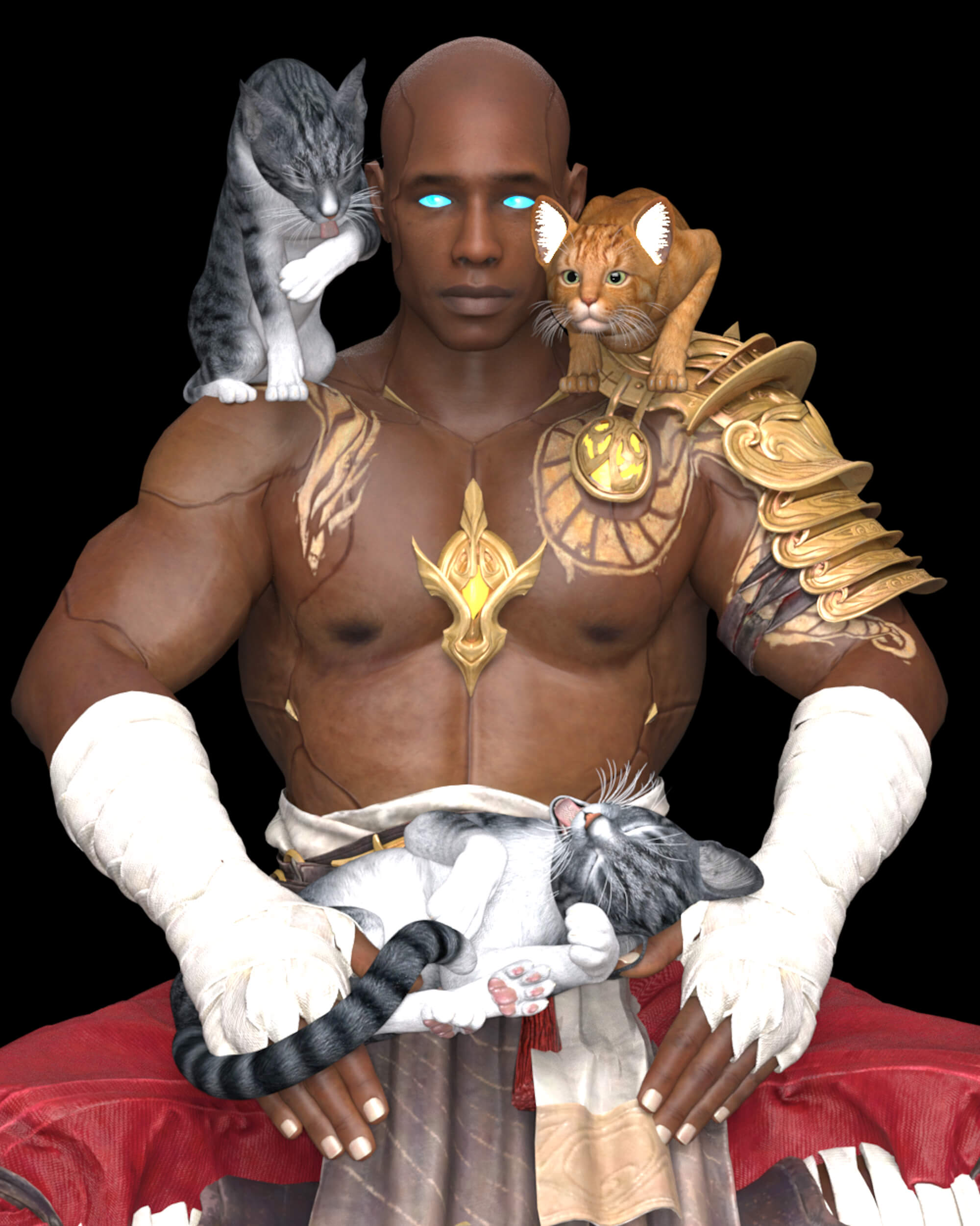 Geras' Therapy 3D Render, Digital Art by FatinChibi