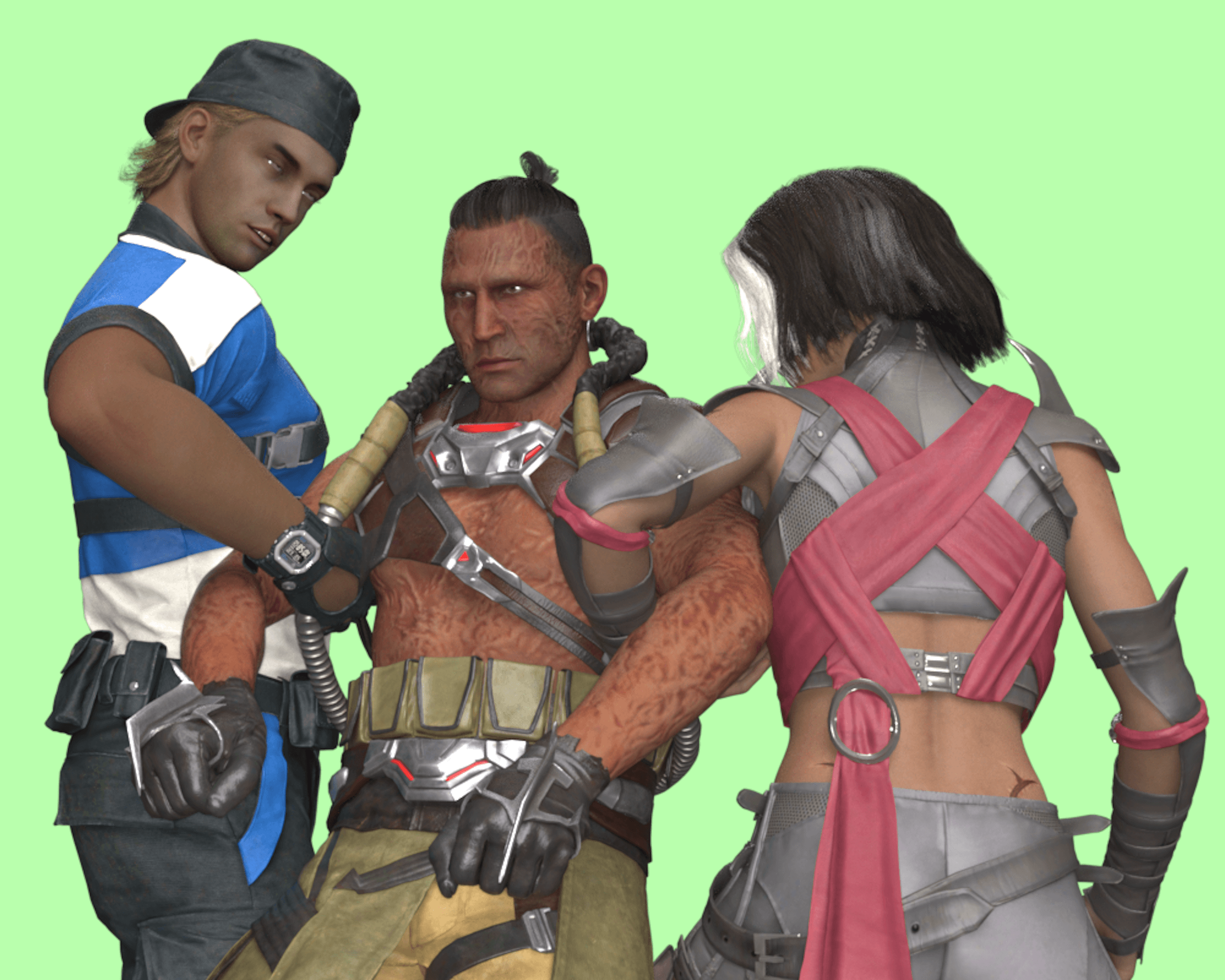 Mortal Kombat Render 3D Render, Digital Art by FatinChibi