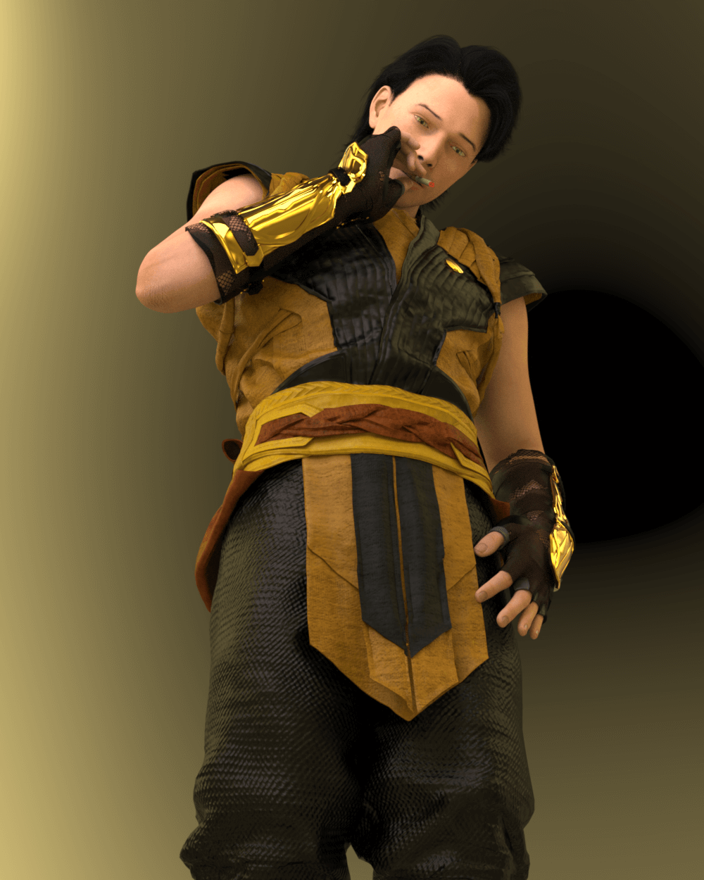 My Mortal Kombat Original Characters 3D Render by FatinChibi