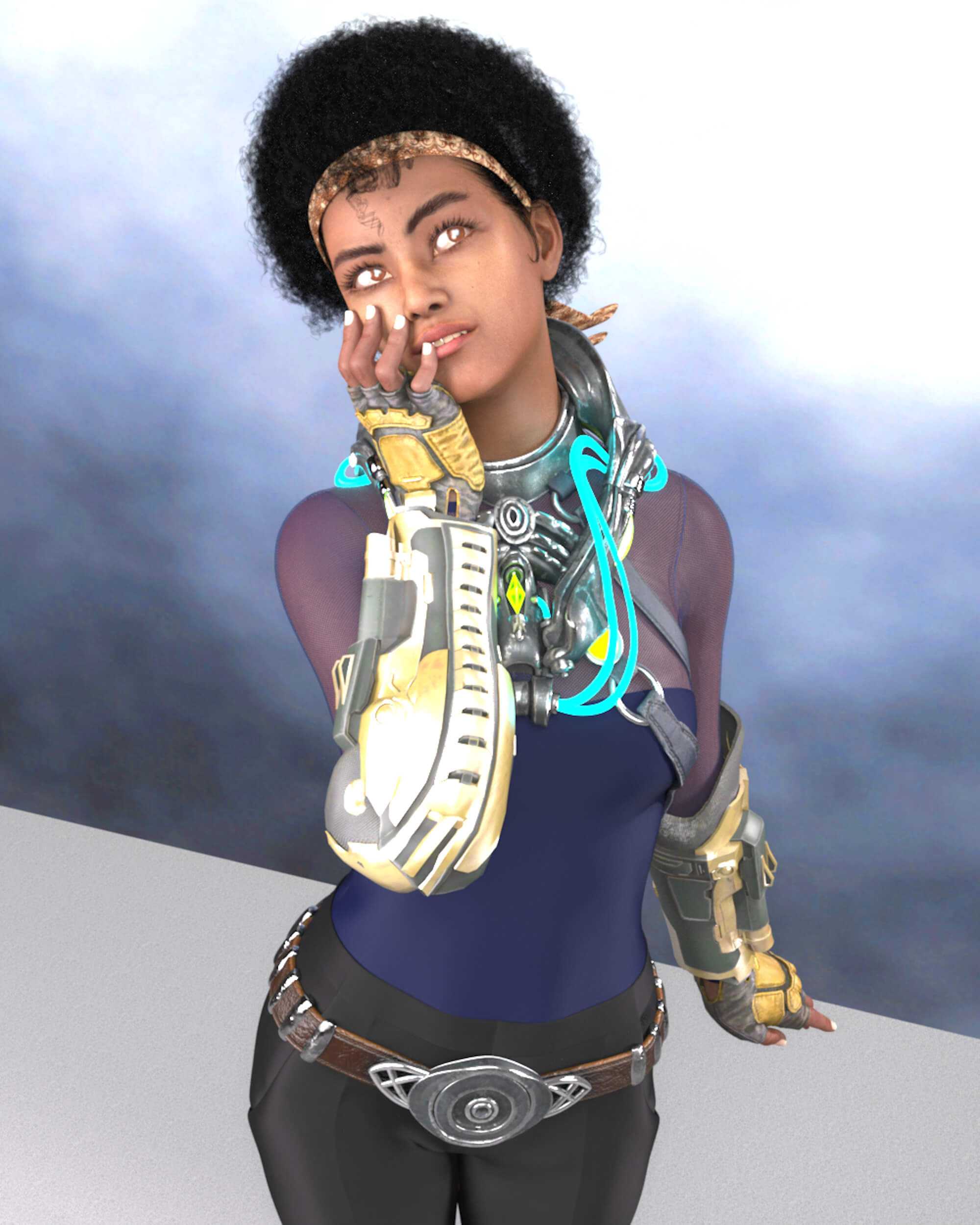 Niki 3D Render, Digital Art by FatinChibi