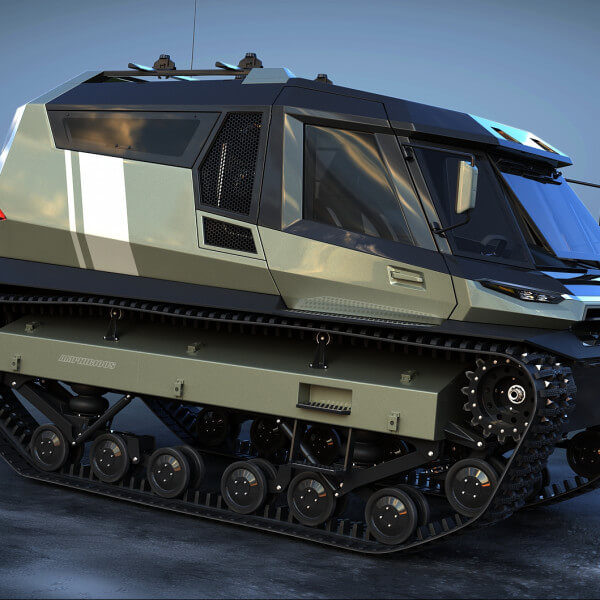 All-terrain vehicle concept 3D Render, Digital Art by Fazinvector