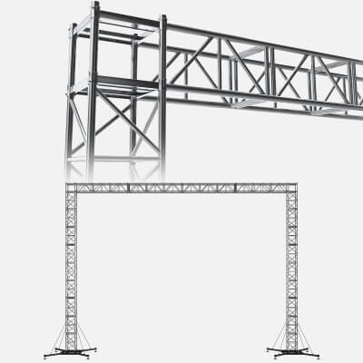 Square Stage Truss System 1 - 3D Model by FCG Studio
