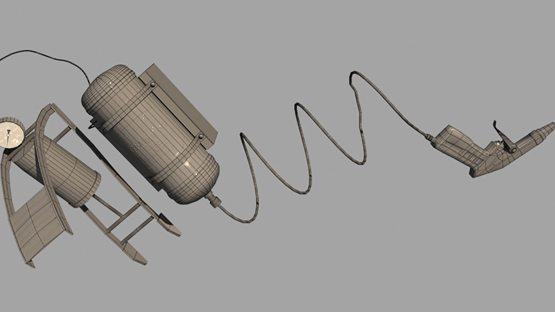 Air Gun Pump - 3D Model by FedorGoglikov