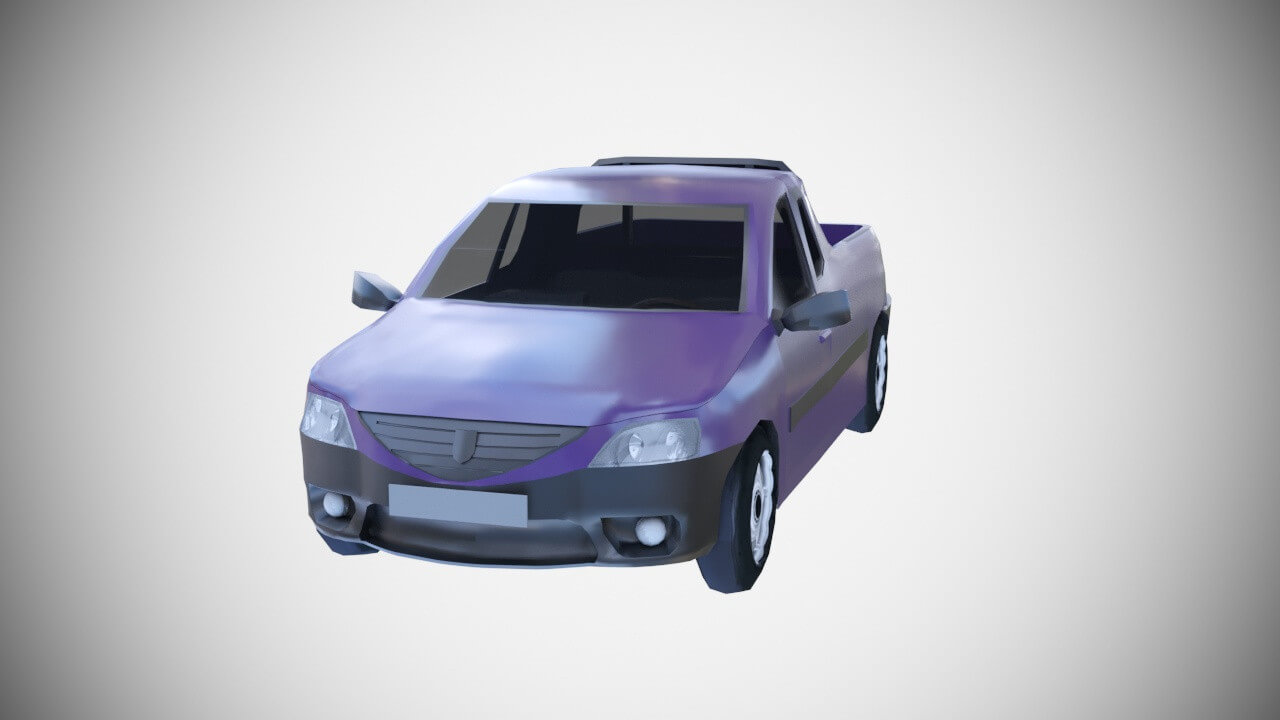 Renou v1 Dacia Logan 3D Render | RenderHub Gallery