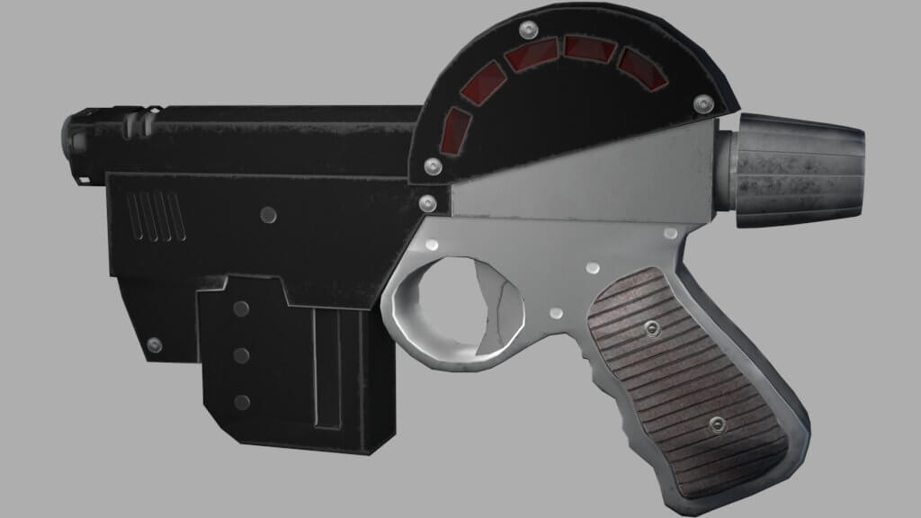 Jugde Dredd's Gun V1 - 3D Model by FedorGoglikov